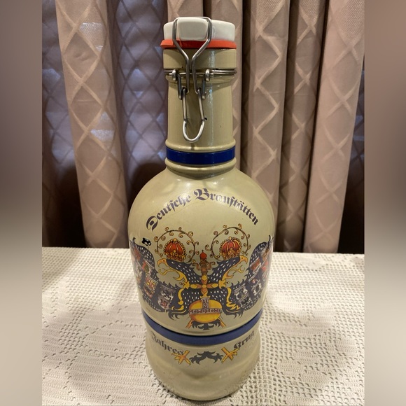 Other | Vintage German Deutiche Brauftatten Jahrees Ceramic Growler ...